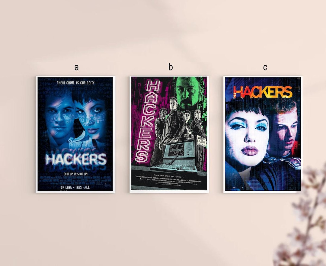 Hackers 1995 Classic Movie Canvas Poster Unframe 8''x12'',12''x18'',14 ...