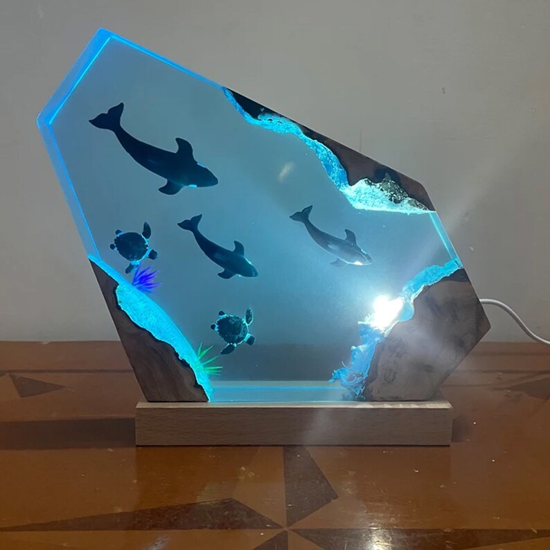 Toothless Night Lights, Toothless and Light Fury Epoxy Lamp Table Lamp ...