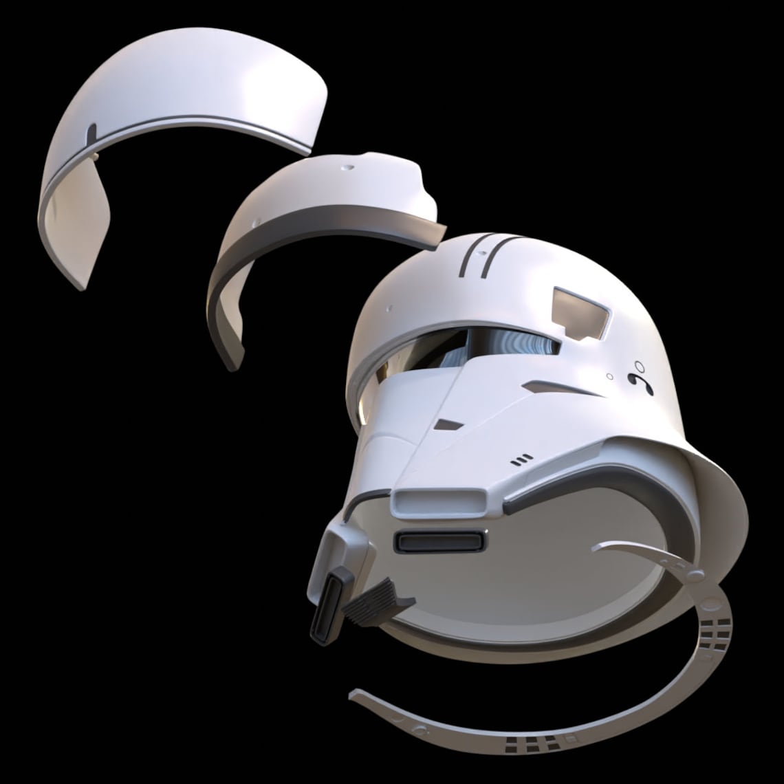 Star Wars Tank Trooper /ICAT Driver Helmet Inspired 3D File - Etsy