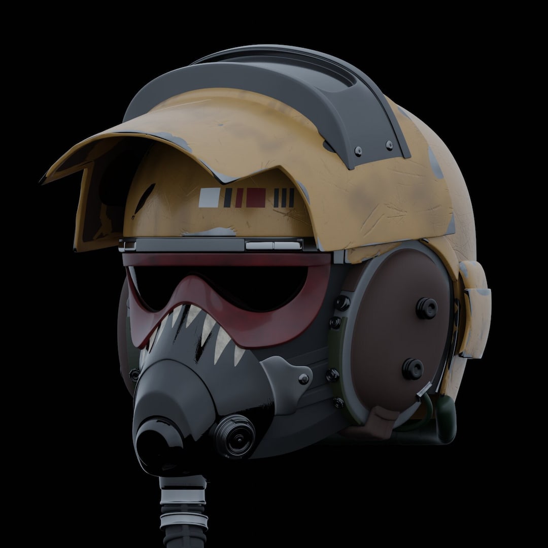 Concept Starwars Inspired Bounty Hunter Pilot Helmet 3d-files for 3D ...