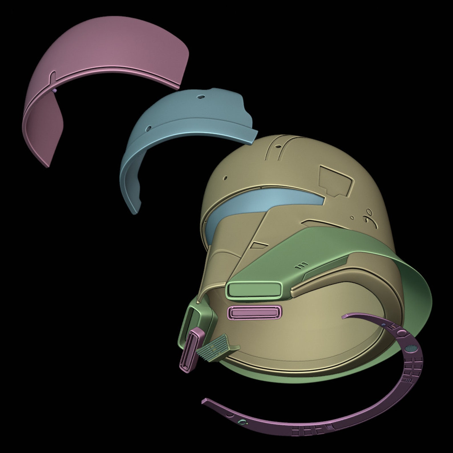 Star Wars Tank Trooper /ICAT Driver Helmet Inspired 3D File for 3D ...