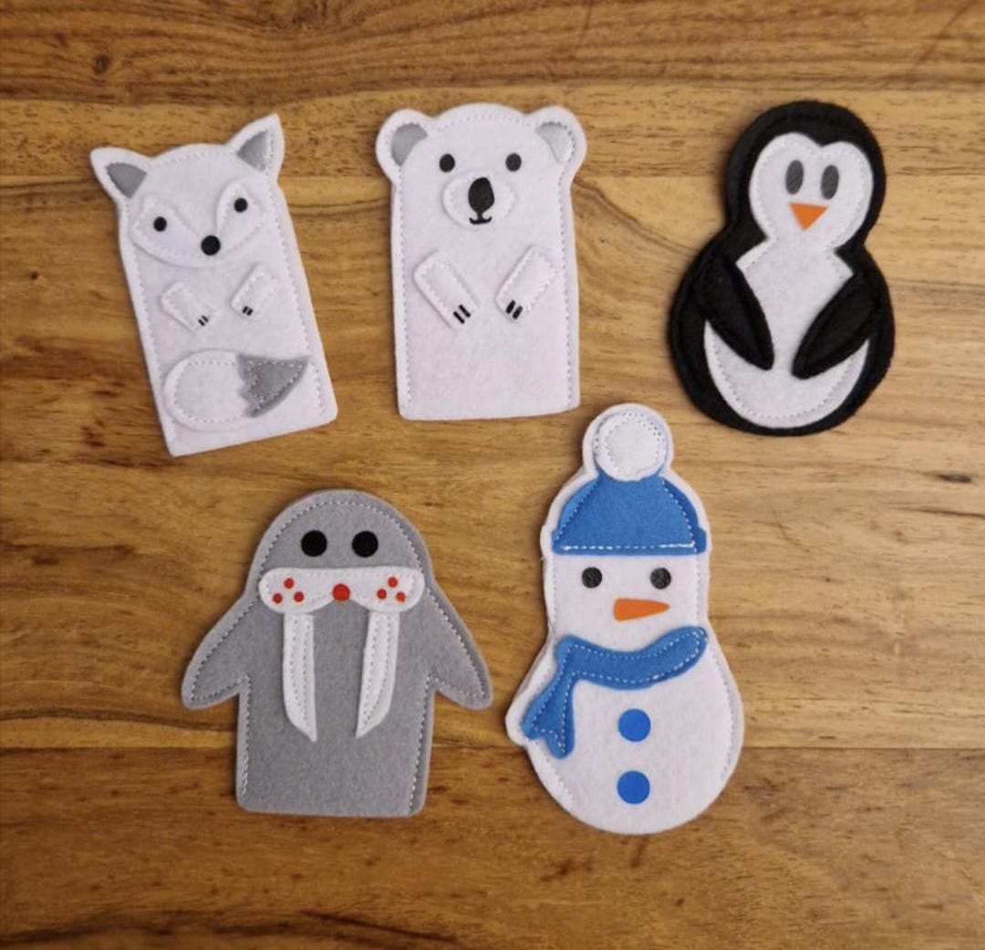 Winter Theme Finger Puppets - Etsy