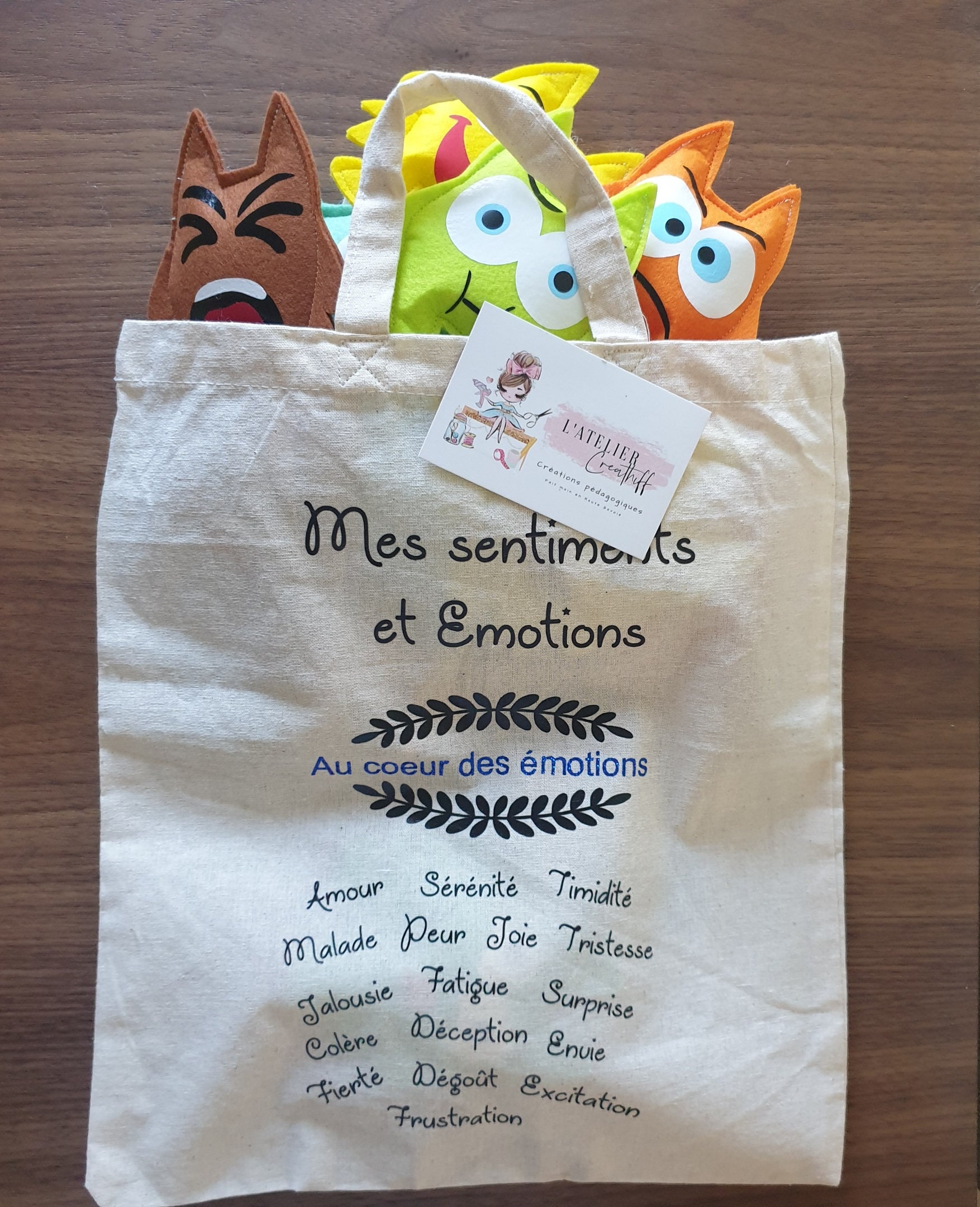 My Bag of Emotions and Feelings Monsters of Emotions - Etsy