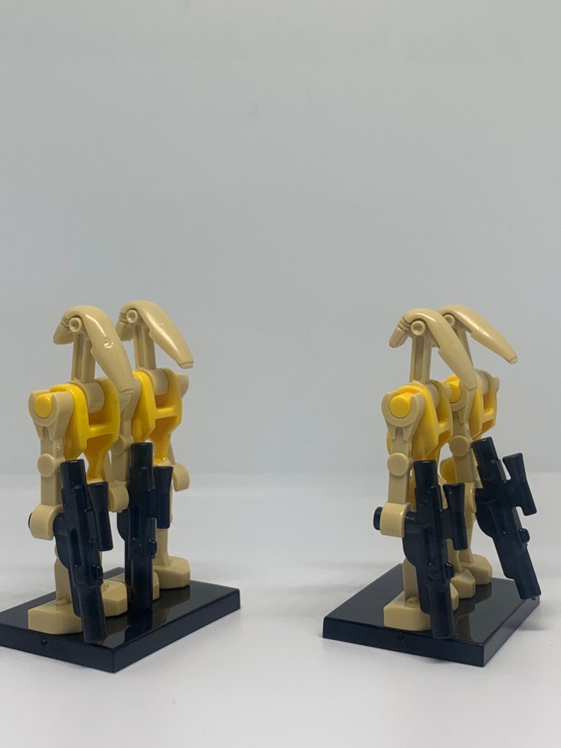 B1 Battle Droid Yellow Commander Lot of 4 Droids Clone Wars | Etsy