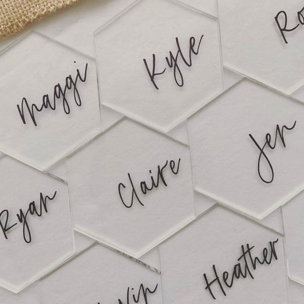 Acrylic Place Card - Etsy
