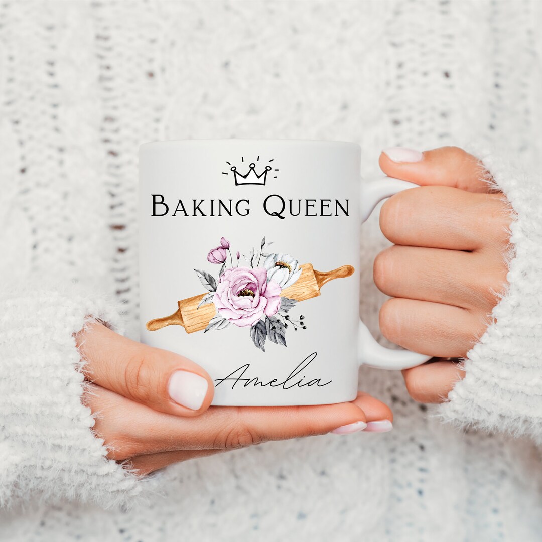 Baking Queen, Baking Baker Mug, Baking Gift Present, Chef Mug, Baker ...