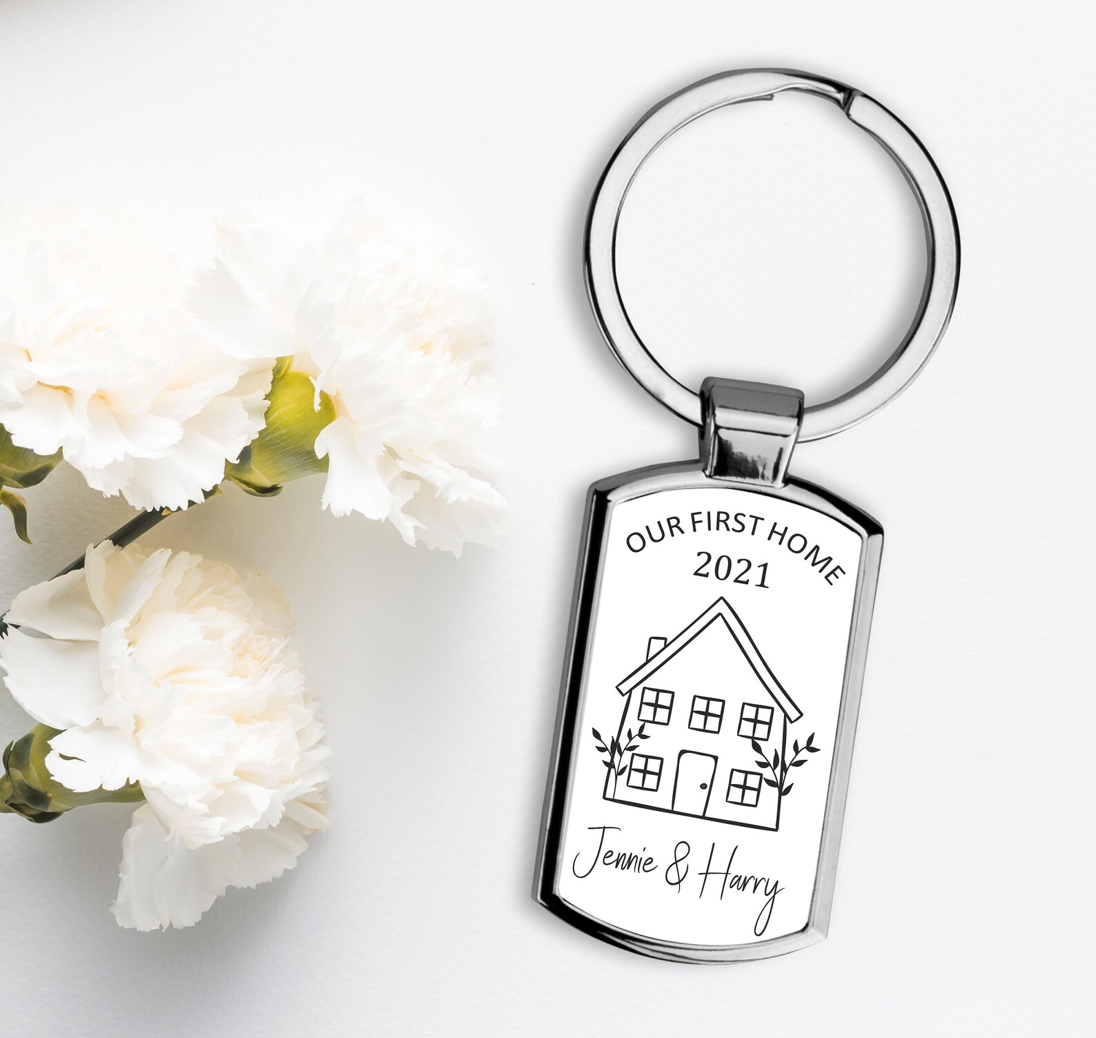 Personalised First Home Keyring New Home Keychain First Home | Etsy