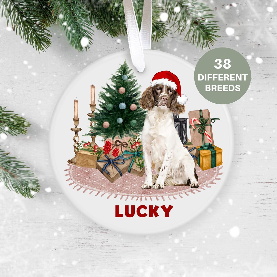 English Springer Spaniel, Dog Christmas Decoration , Personalised ...