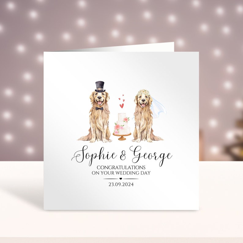 Personalised Wedding Card, Congratulations Wedding Card, Newly Married ...
