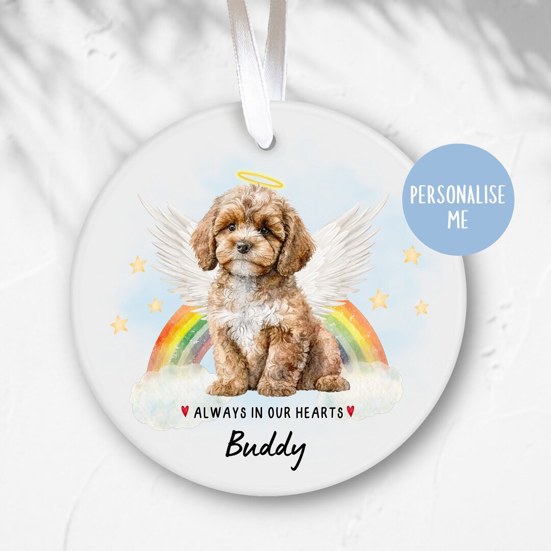 Cavapoo, Cockapoo, Dog Loss Gift, Pet Memorial Gift, Keepsake for Dog ...