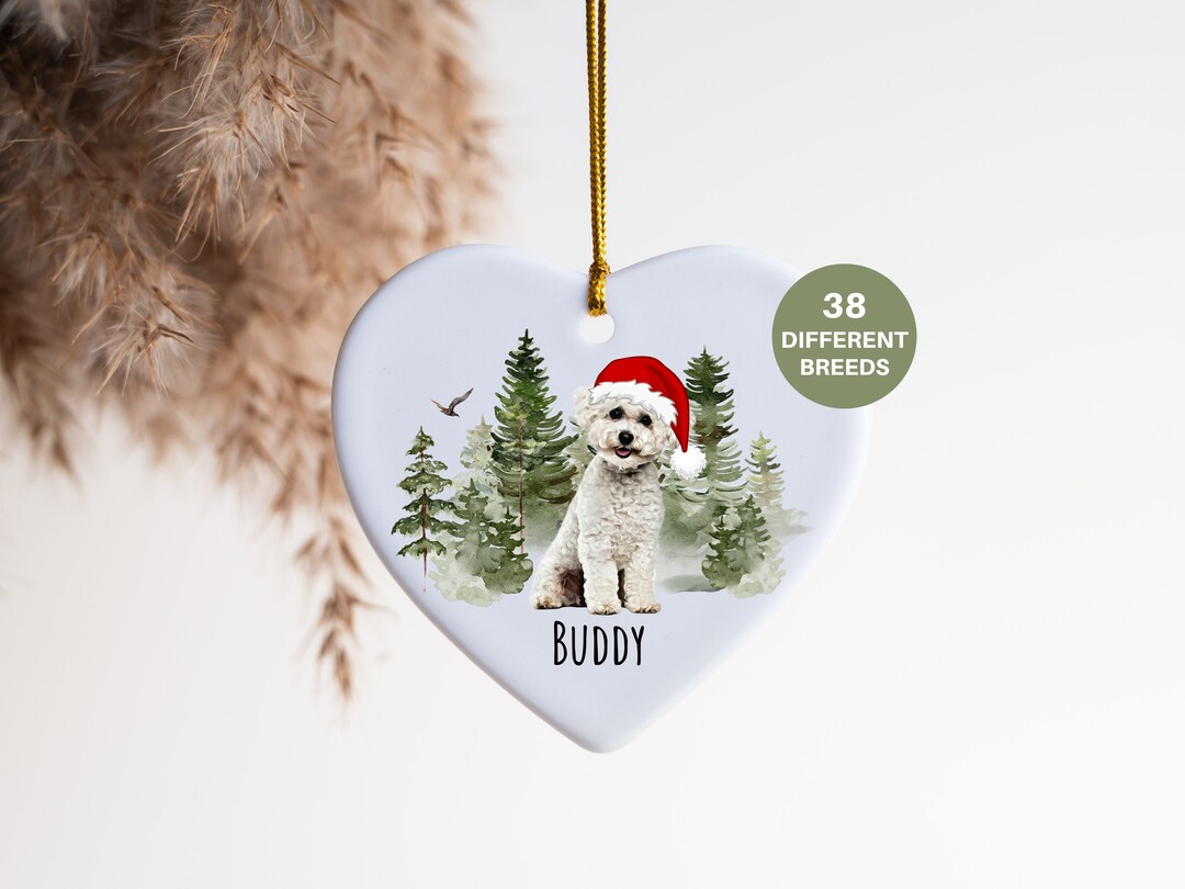 Bichon Frise, Personalised Christmas Ornament, Christmas Tree Ornament ...
