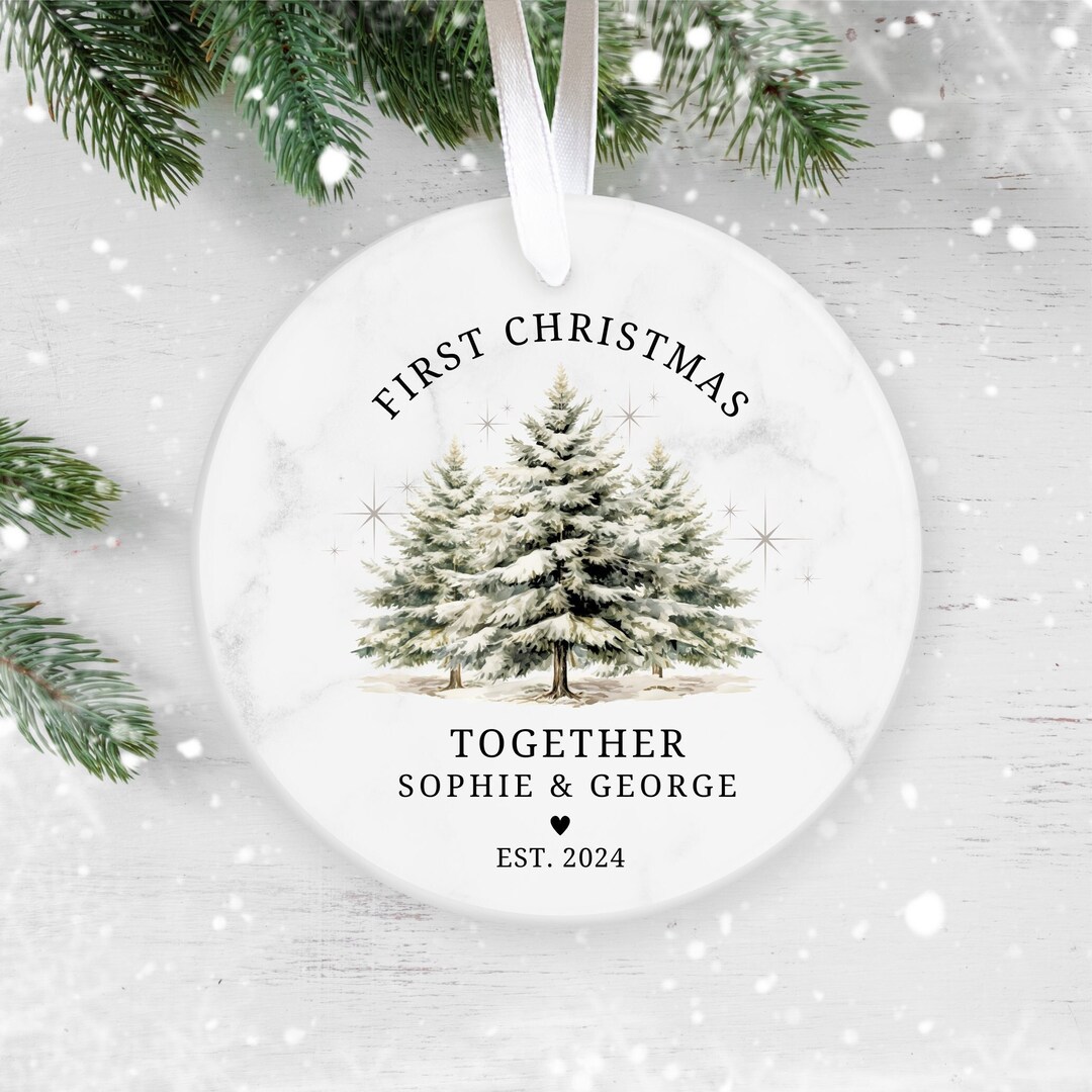 Personalised First Christmas Together Ornament, 1st Christmas Together ...