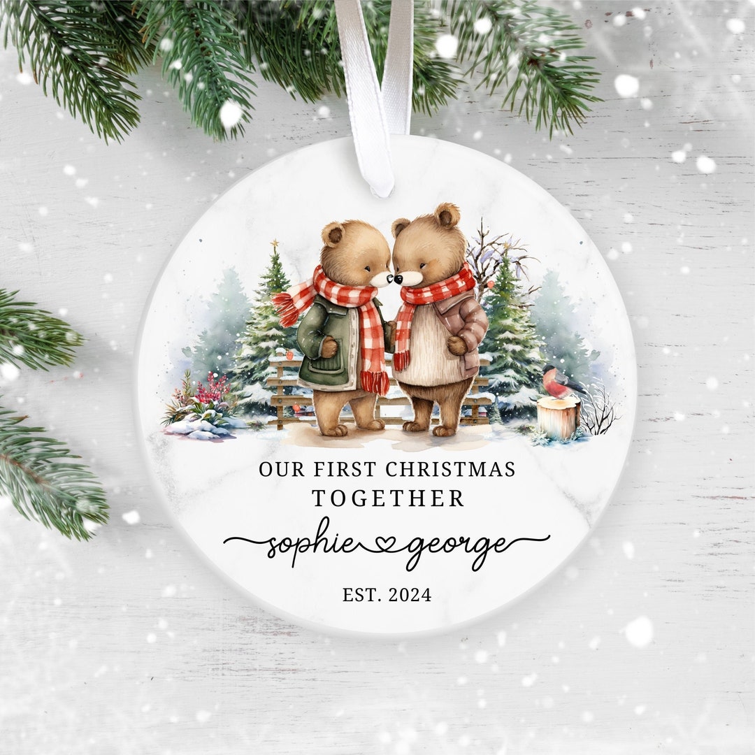Personalised First Christmas Together Ornament, 1st Christmas Together ...