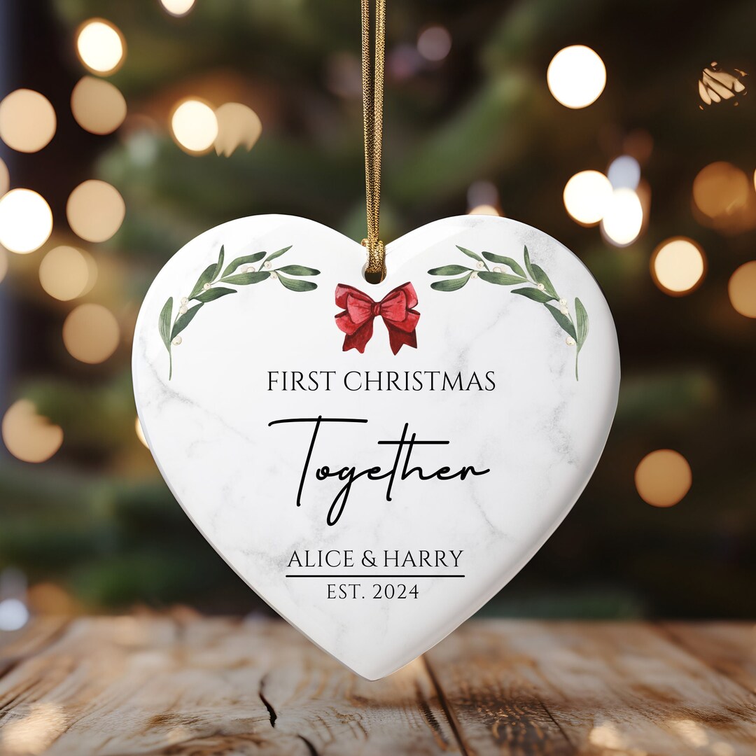 Personalised First Christmas Together Ornament, 1st Christmas Together ...