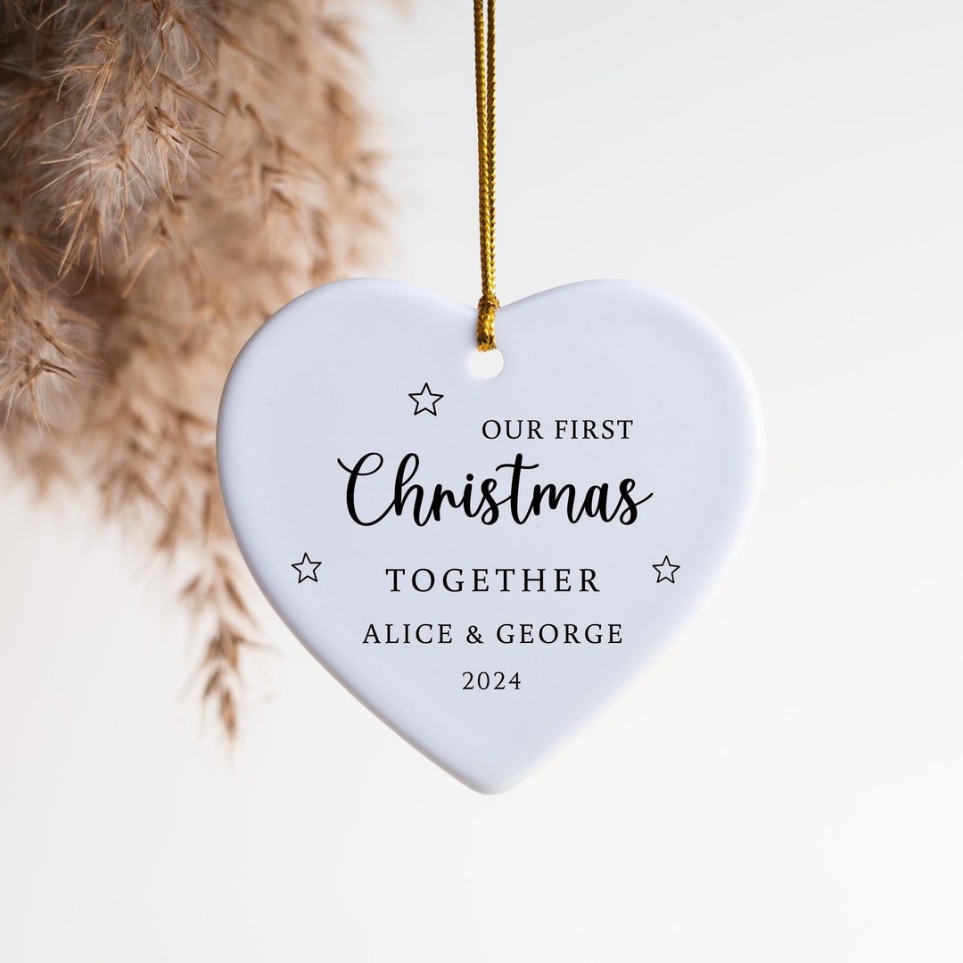 Personalised First Christmas Together Ornament, 1st Christmas Together ...