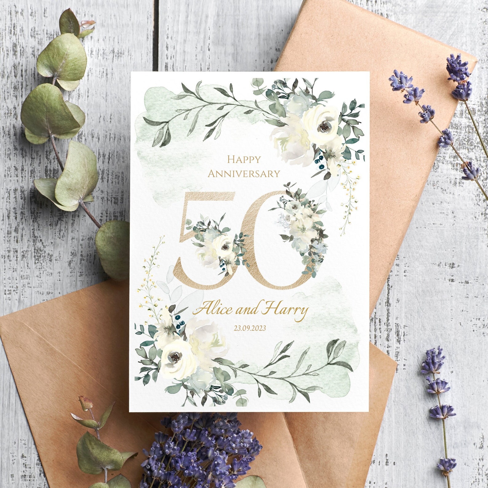 40th Wedding Anniversary Card, Ruby Wedding Card, Congratulations 40 ...