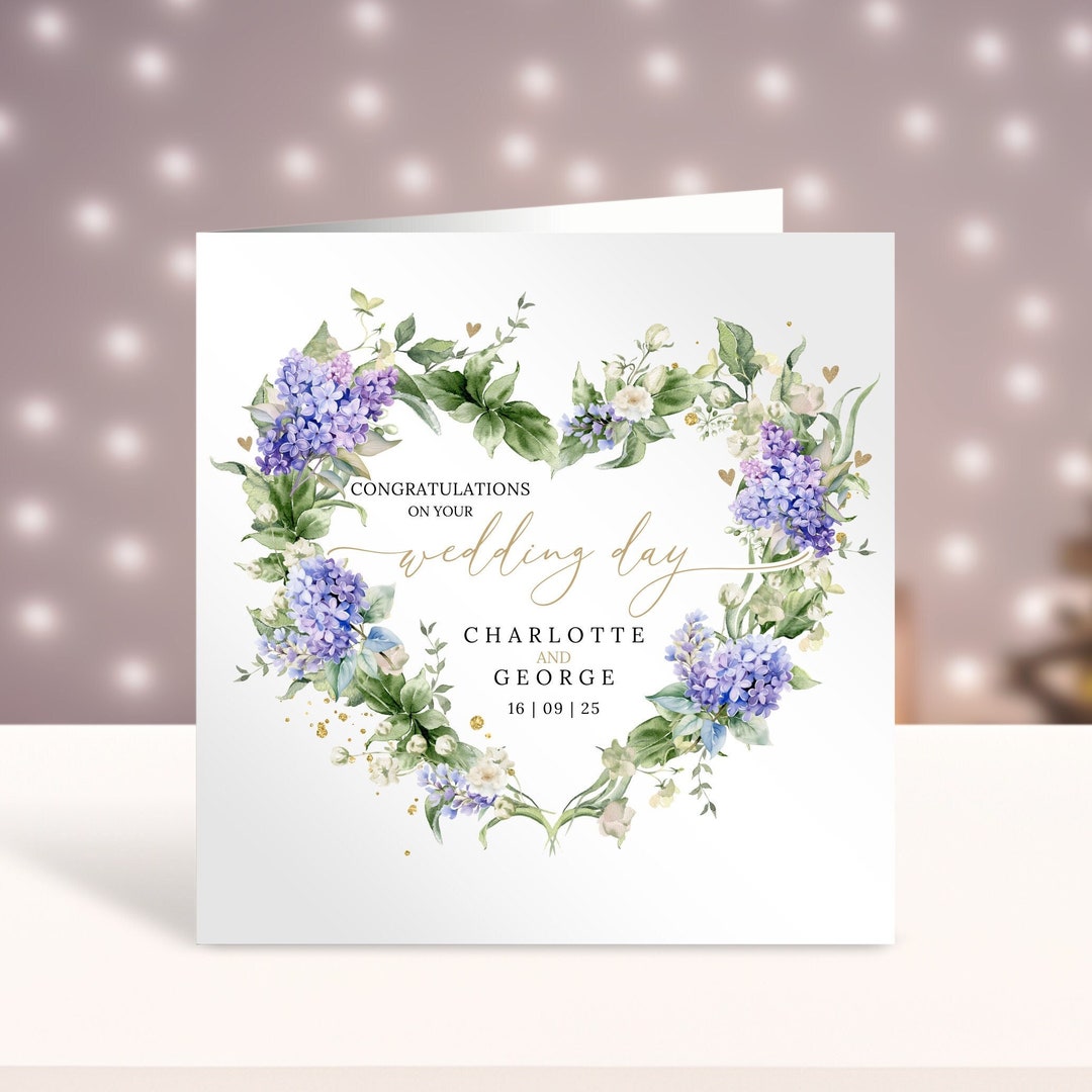 Personalised Wedding Card, on Your Wedding Day Congratulations Card, Mr ...