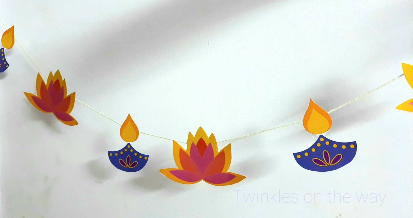 Diwali Toran Printable DIY Activity of Lotus and Diya Designs - Etsy