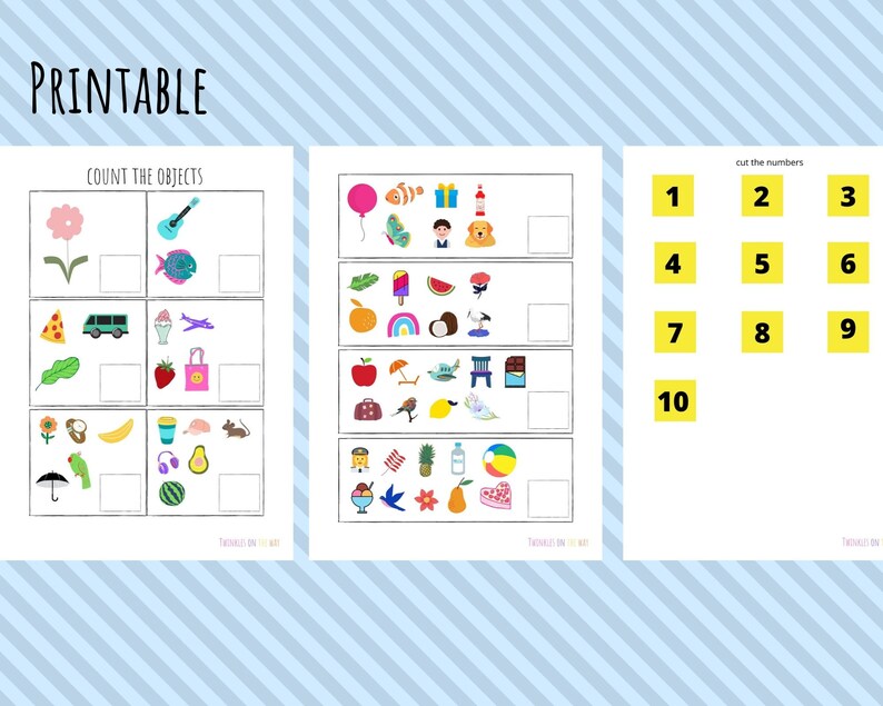 Busy Book for Toddlers, Printable Preschool Activity Pages ...