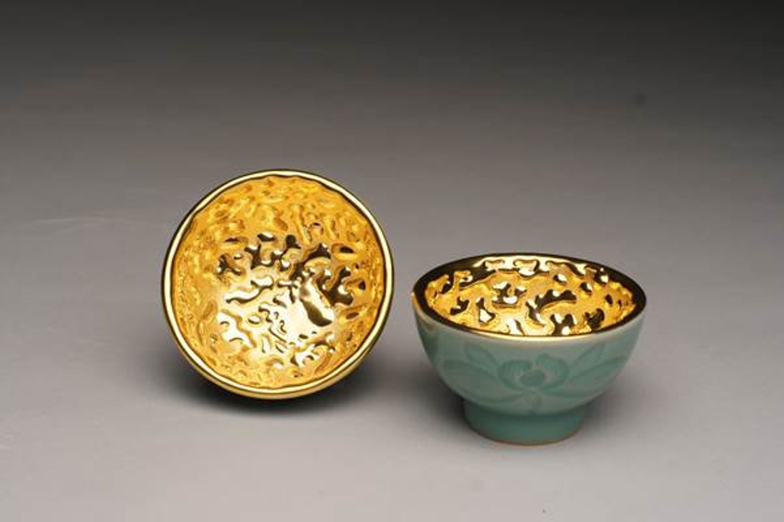 Goryeo Ware Basic Tea Cup korean Pottery Series / Gold - Etsy