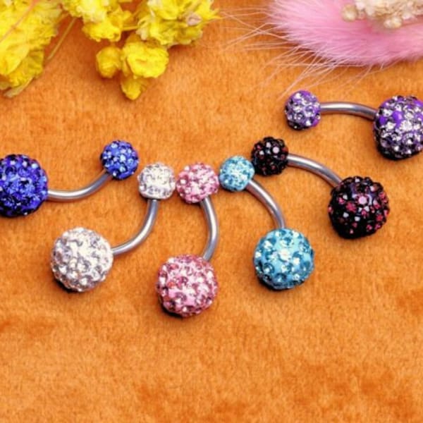 Clear Navel Piercing - Etsy
