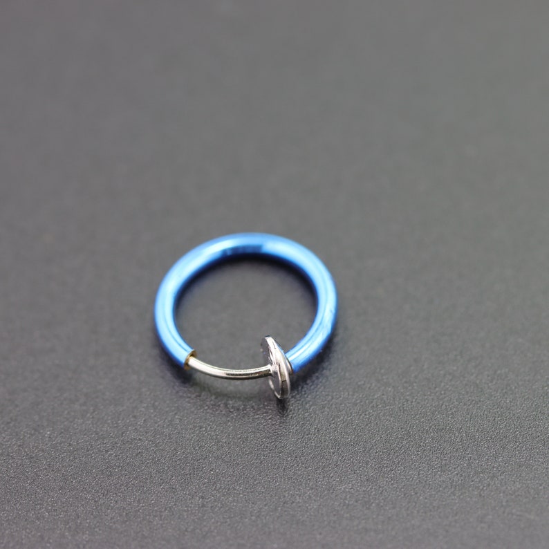 Fake Spring Clip on Nose Ring Septum Ring Lip Ring Fake Earring ...
