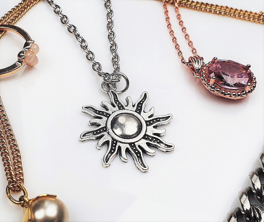 Sun Necklace Sun Choker, Choker Necklace, Hipster, Festival Choker ...