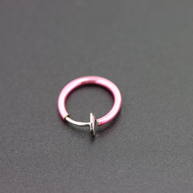 Fake Spring Clip on Nose Ring Septum Ring Lip Ring Fake Earring ...