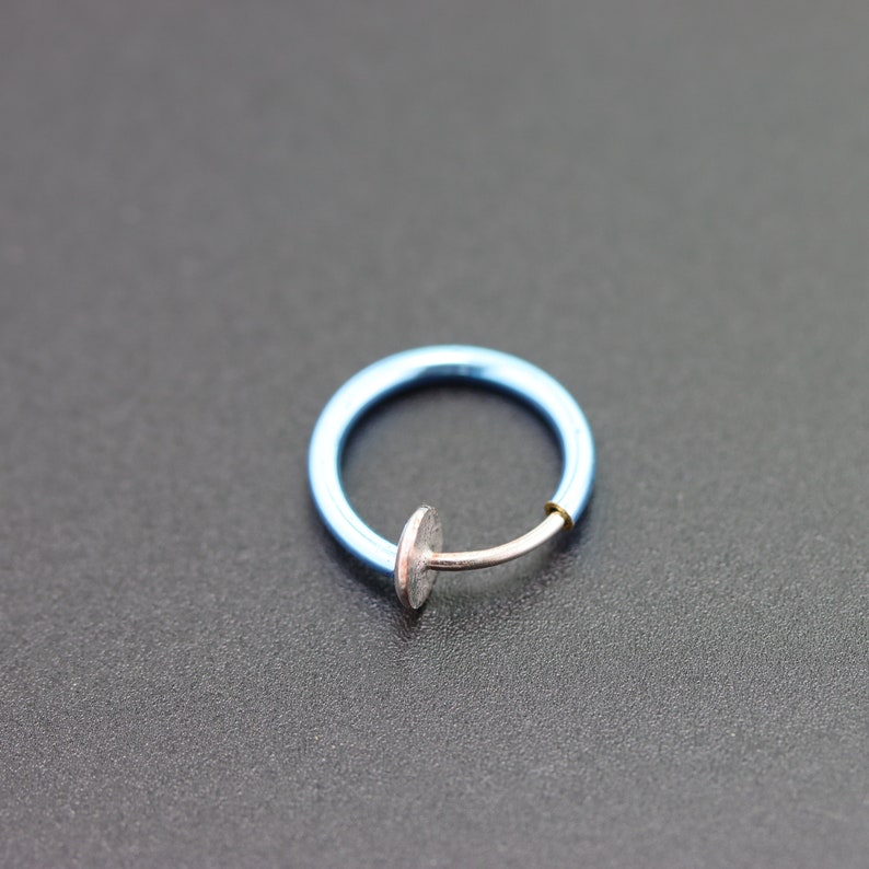 Fake Spring Clip on Nose Ring Septum Ring Lip Ring Fake Earring ...
