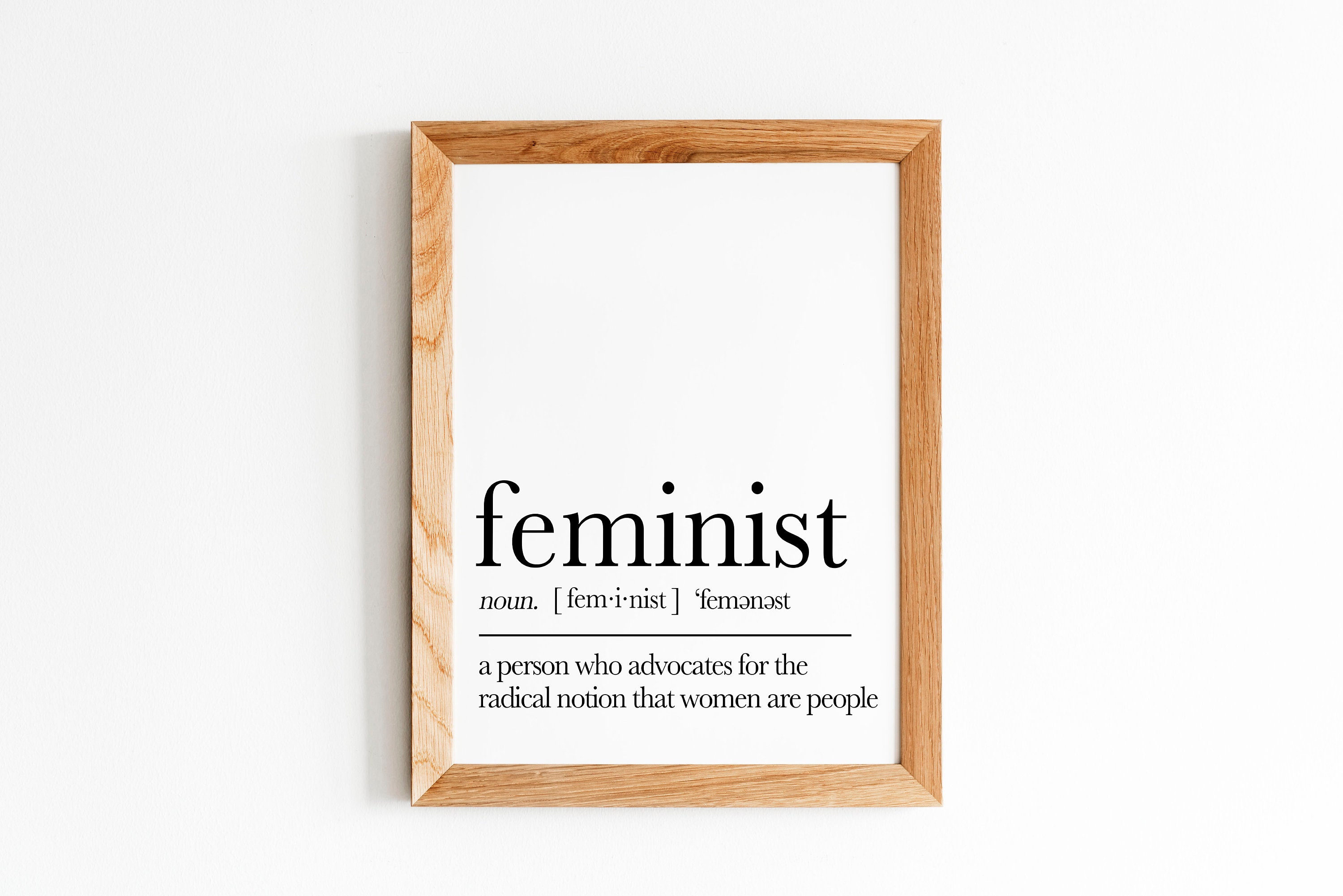 Feminist Definition PRINT | DIGITAL DOWNLOAD - Etsy