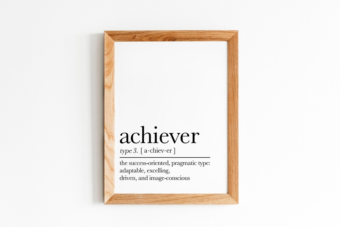 Enneagram Type 3 Definition PRINT | the Achiever | DIGITAL DOWNLOAD - Etsy