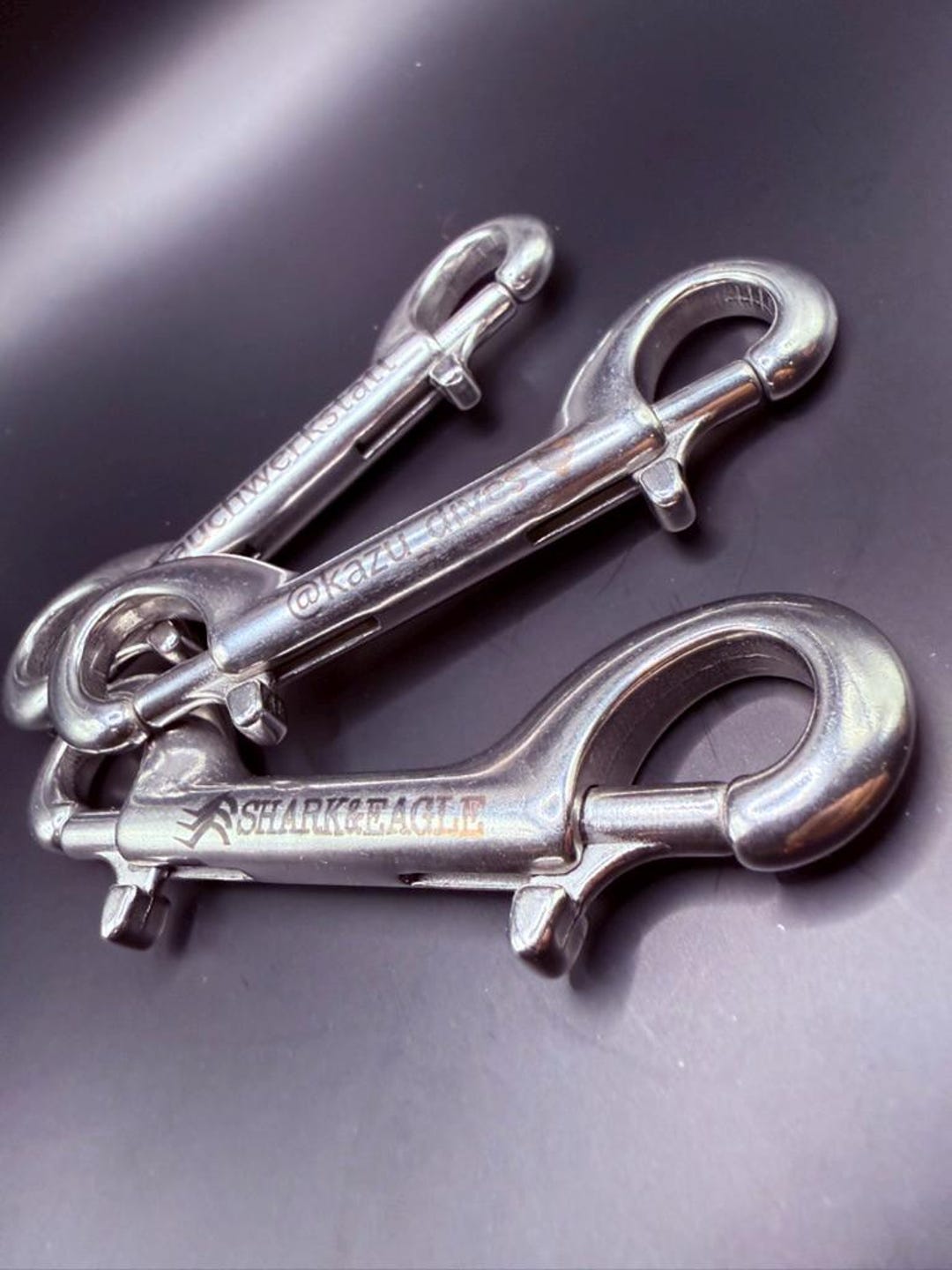 Individual Boltsnap Carabiner Diving Diver Scuba Double Ender Regulator ...