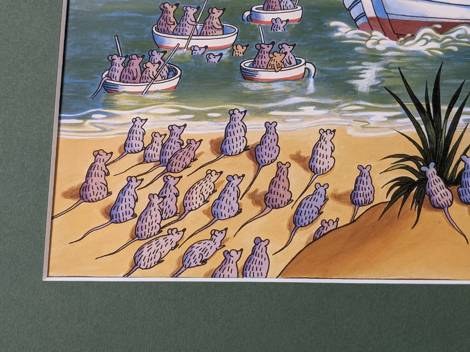 Kliban Cat From 2020 Calendar / Cats and Mice Beach Scene - Etsy