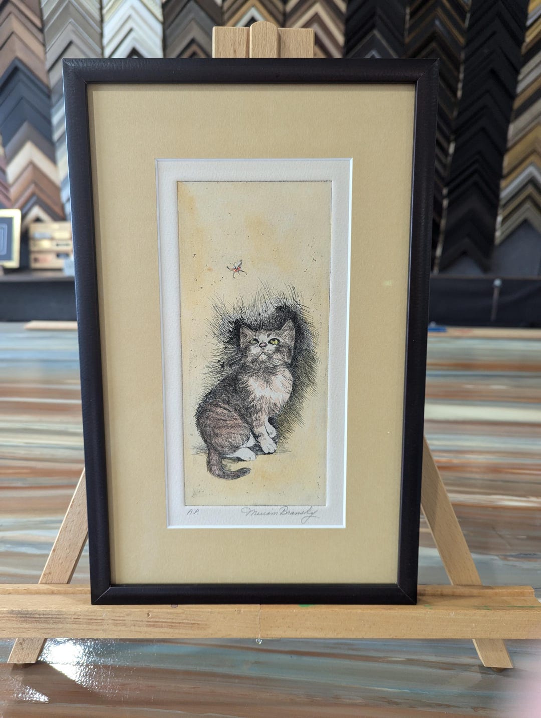 Miriam Bransky A. P. Kitty and a Butterfly - Etsy