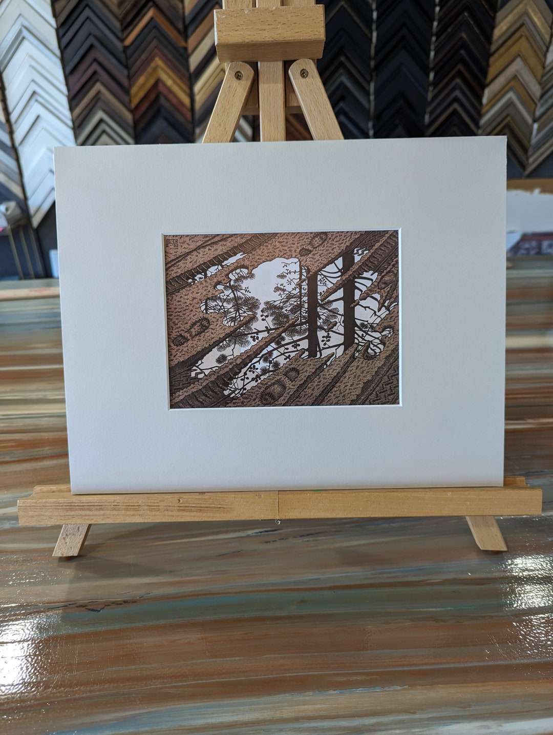 MC Escher Puddle - Etsy