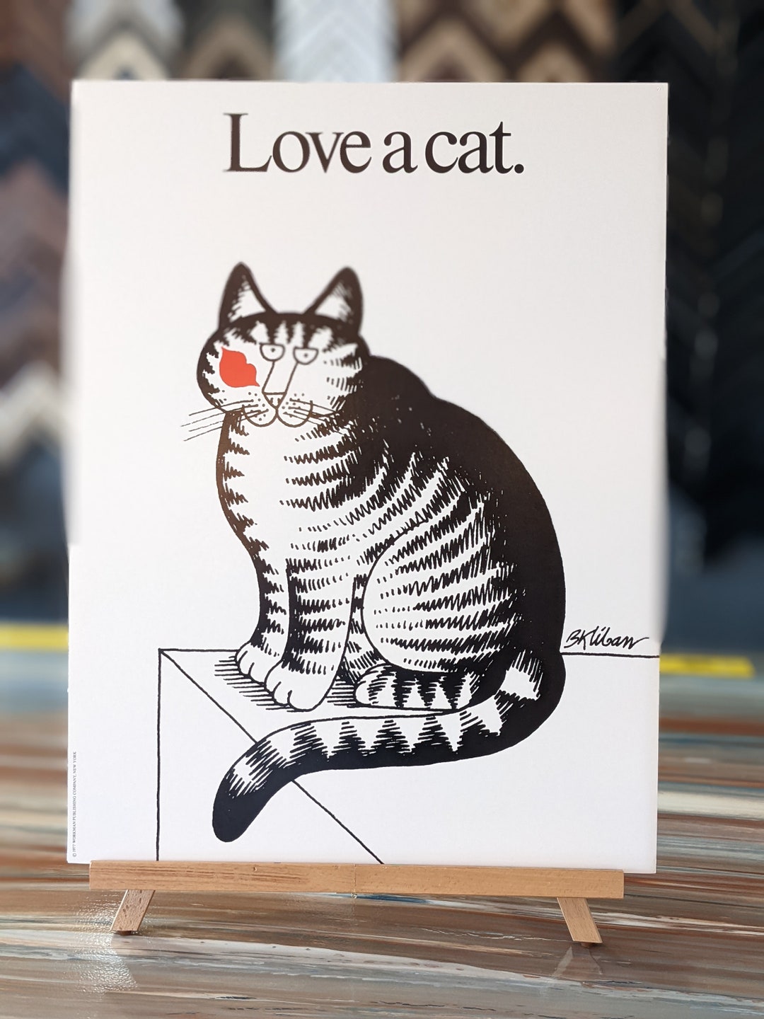 Kliban Cat Poster 1977 Love a Cat. - Etsy