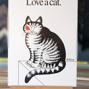 Kliban Cat Poster- 1977 Love a Cat. - Etsy
