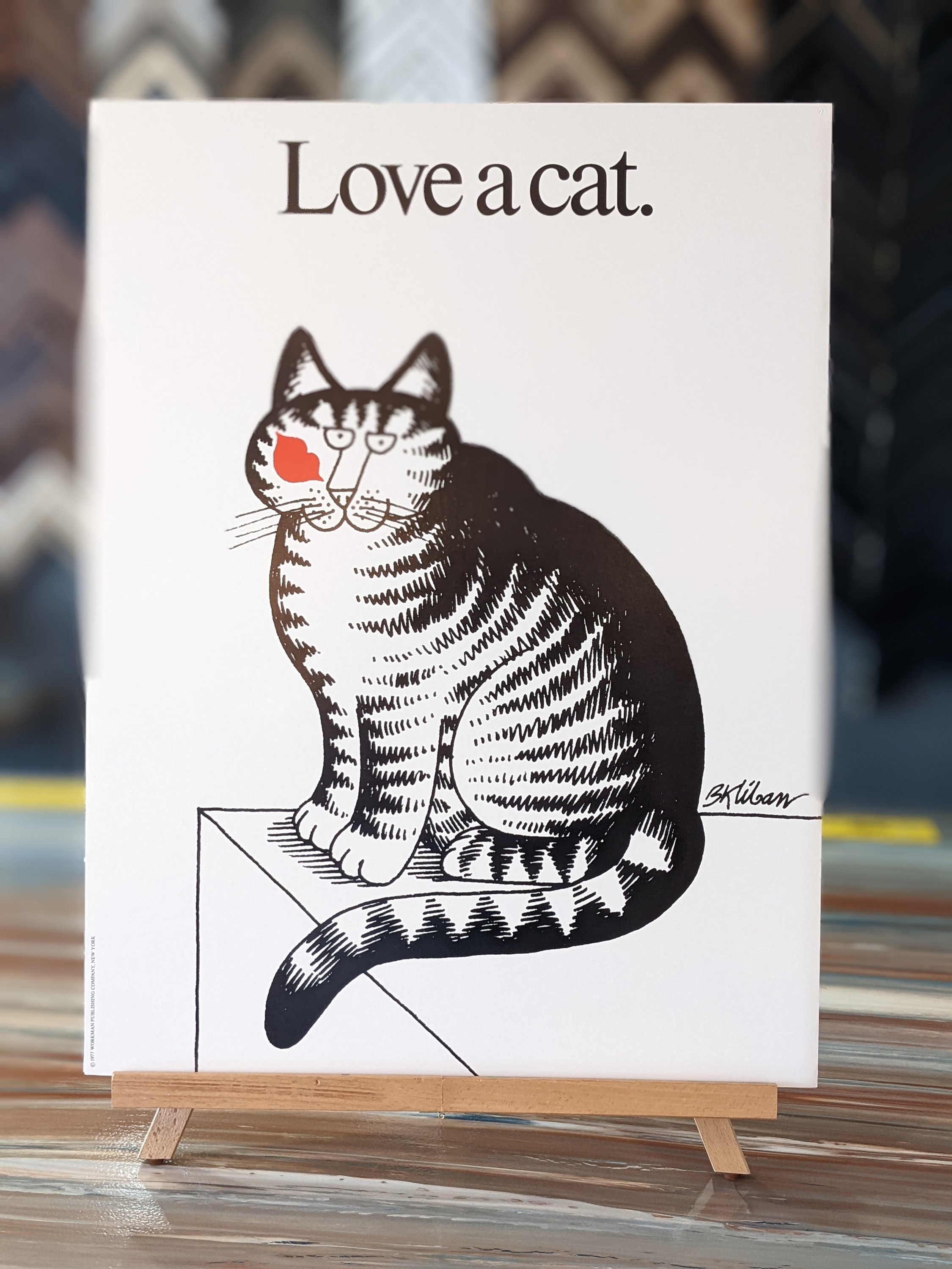 Kliban Cat Poster- 1977 Love a Cat. - Etsy
