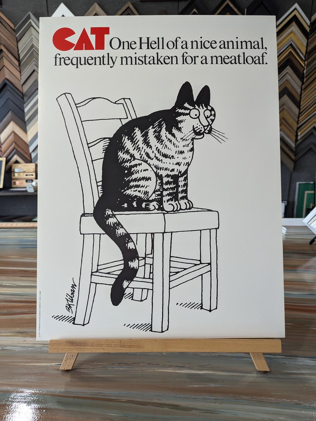 Kliban Cat Poster- 1977- Meatloaf - Etsy
