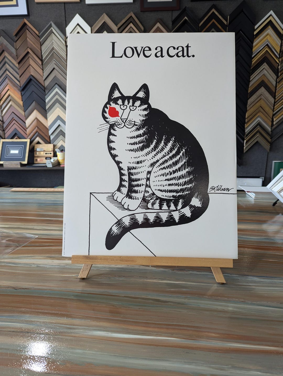 Kliban Cat Poster- 1977 Love a Cat. - Etsy