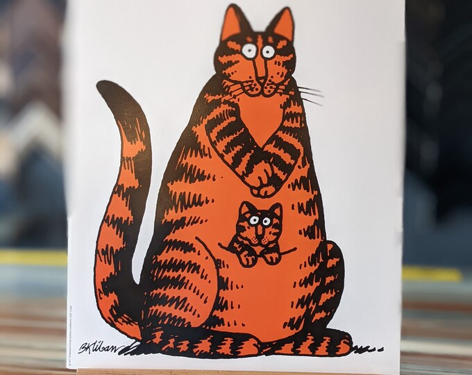 Kliban Cat Poster 1977 Mom Cat - Etsy