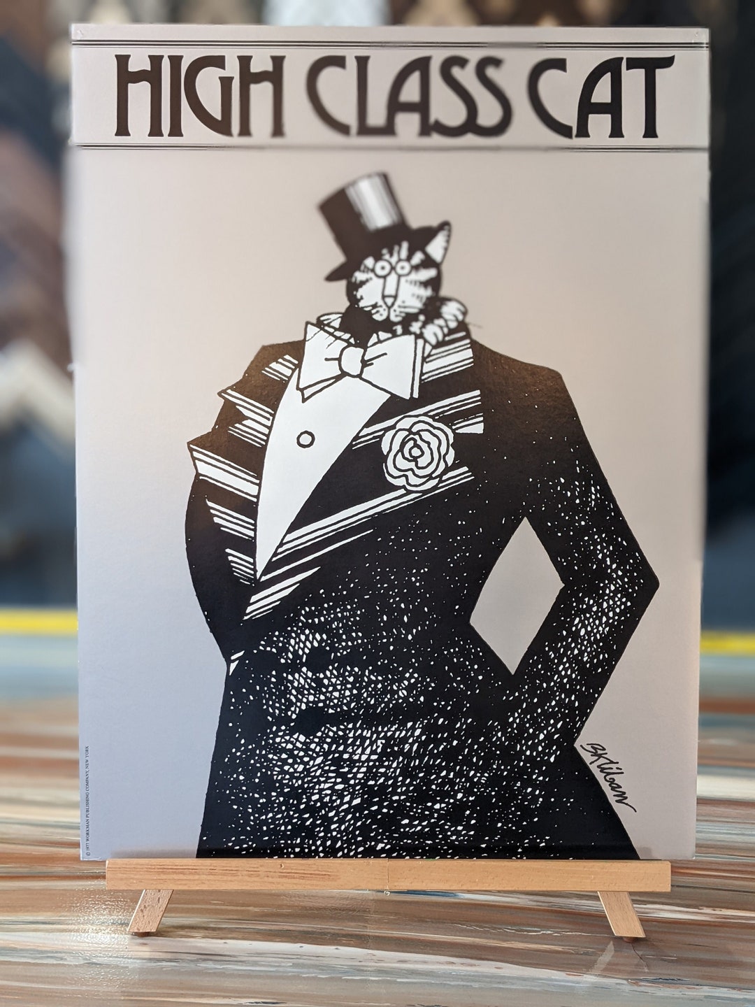 Kliban Cat Poster 1977 High Class Cat - Etsy