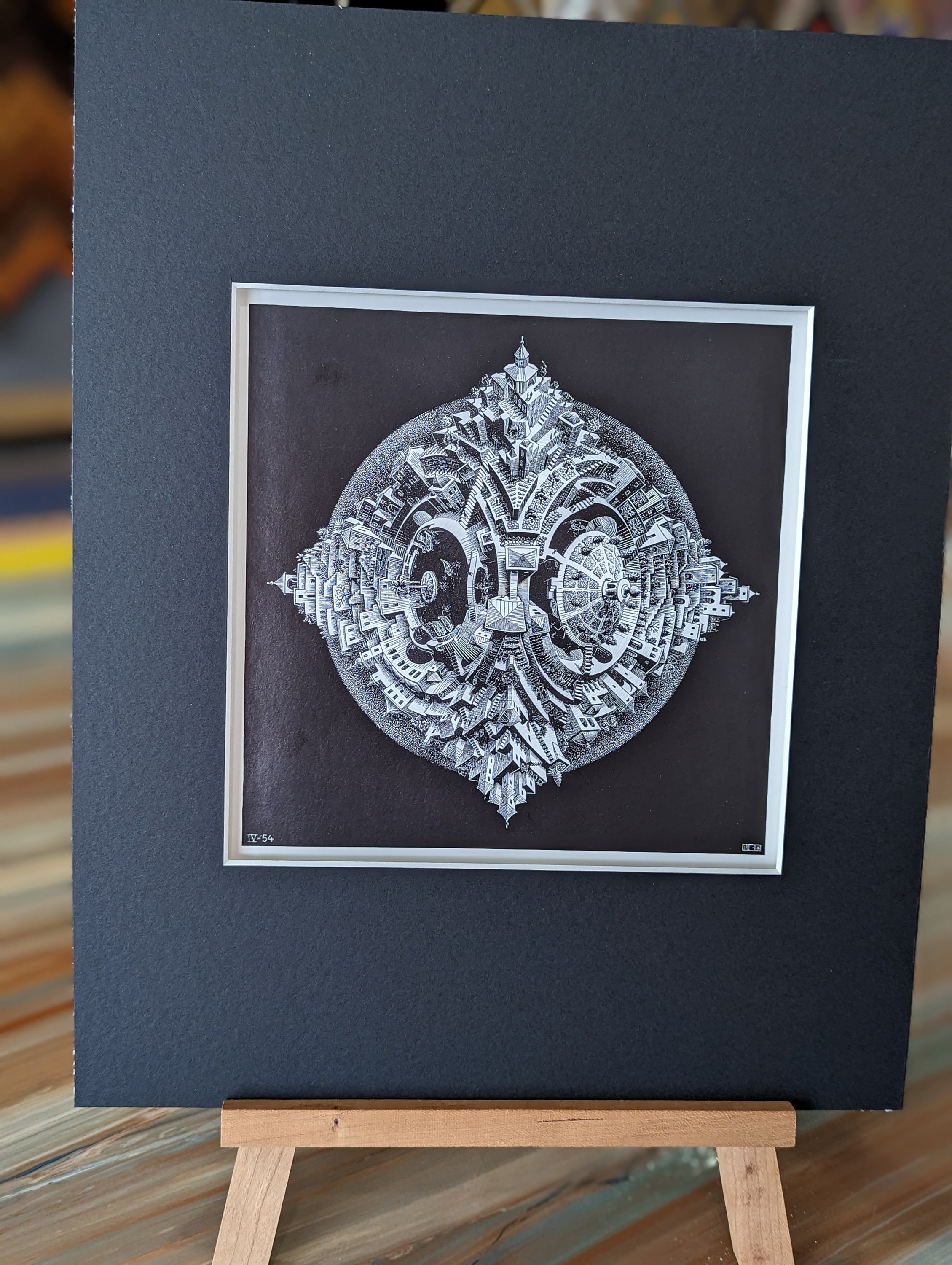 MC Escher Matted Art Tetrahedral Planetoid - Etsy