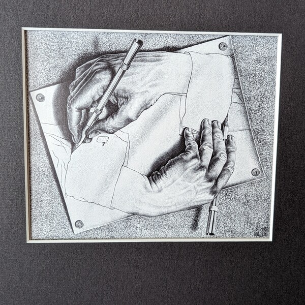 Mc Escher Drawing Hands - Etsy