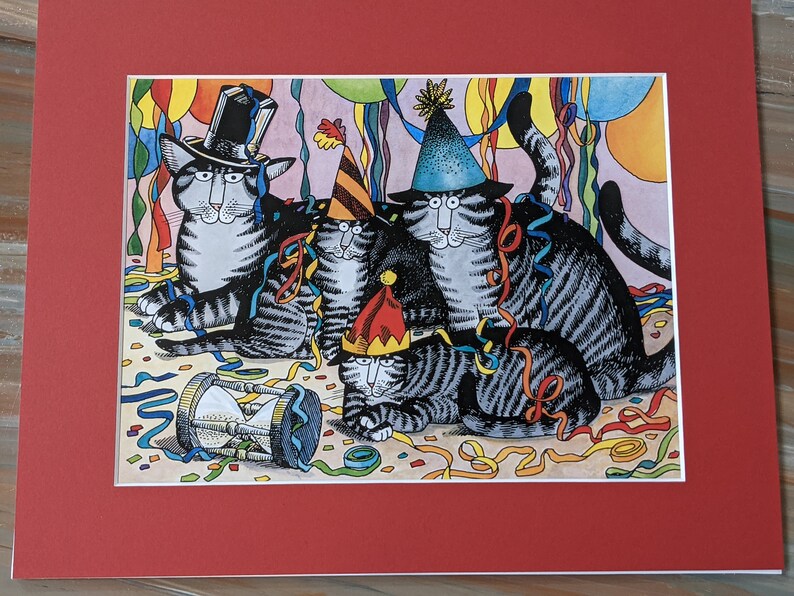 Kliban Cat From 2020 Calendar / Party Cats - Etsy