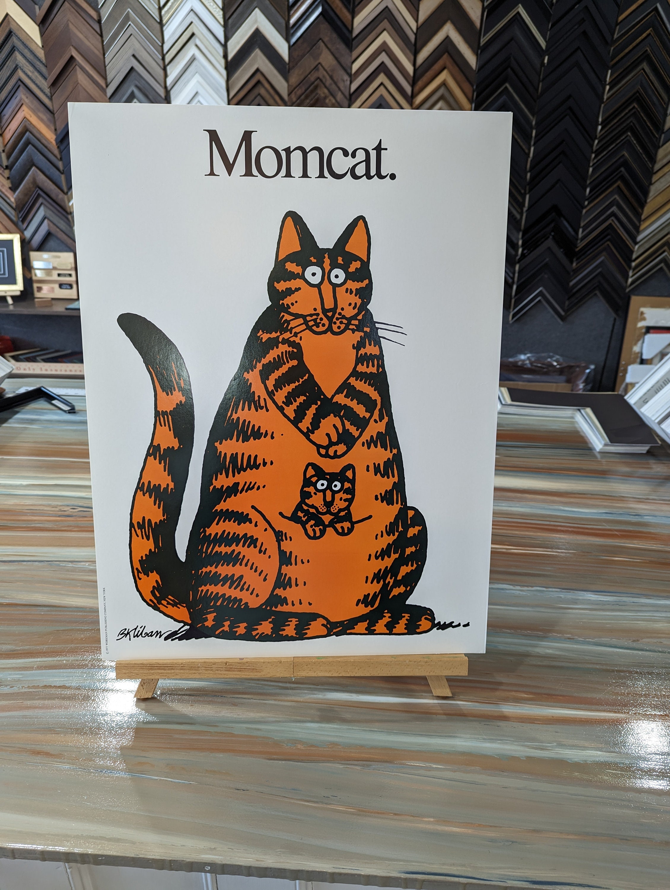 Kliban Cat Poster- 1977- Mom Cat - Etsy