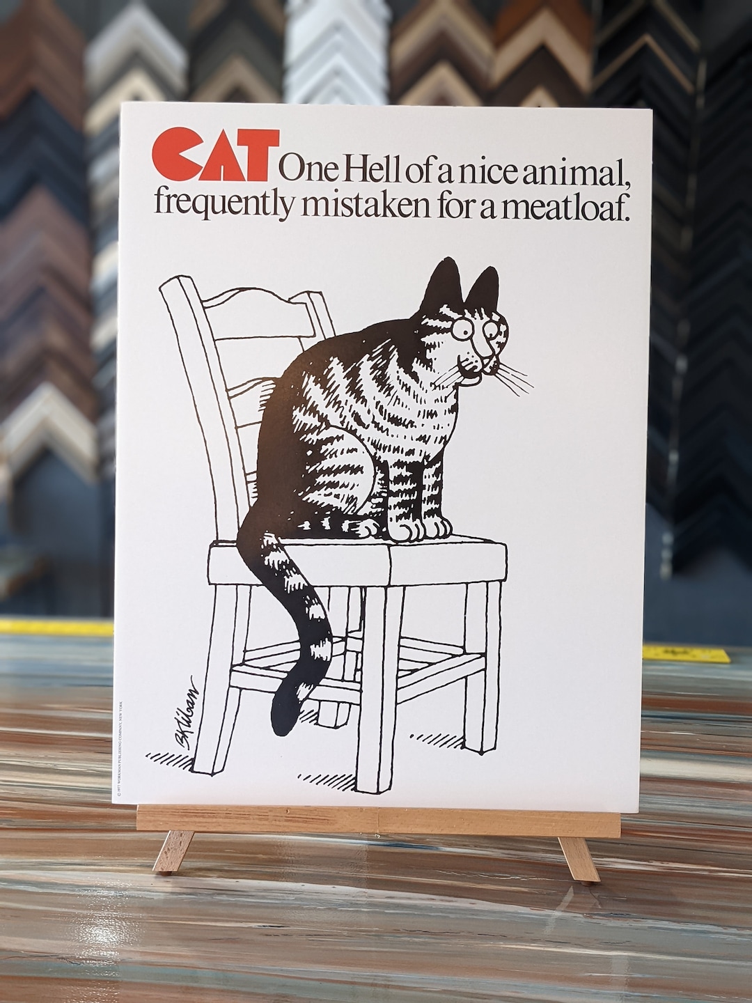 Kliban Cat Poster 1977 Meatloaf - Etsy