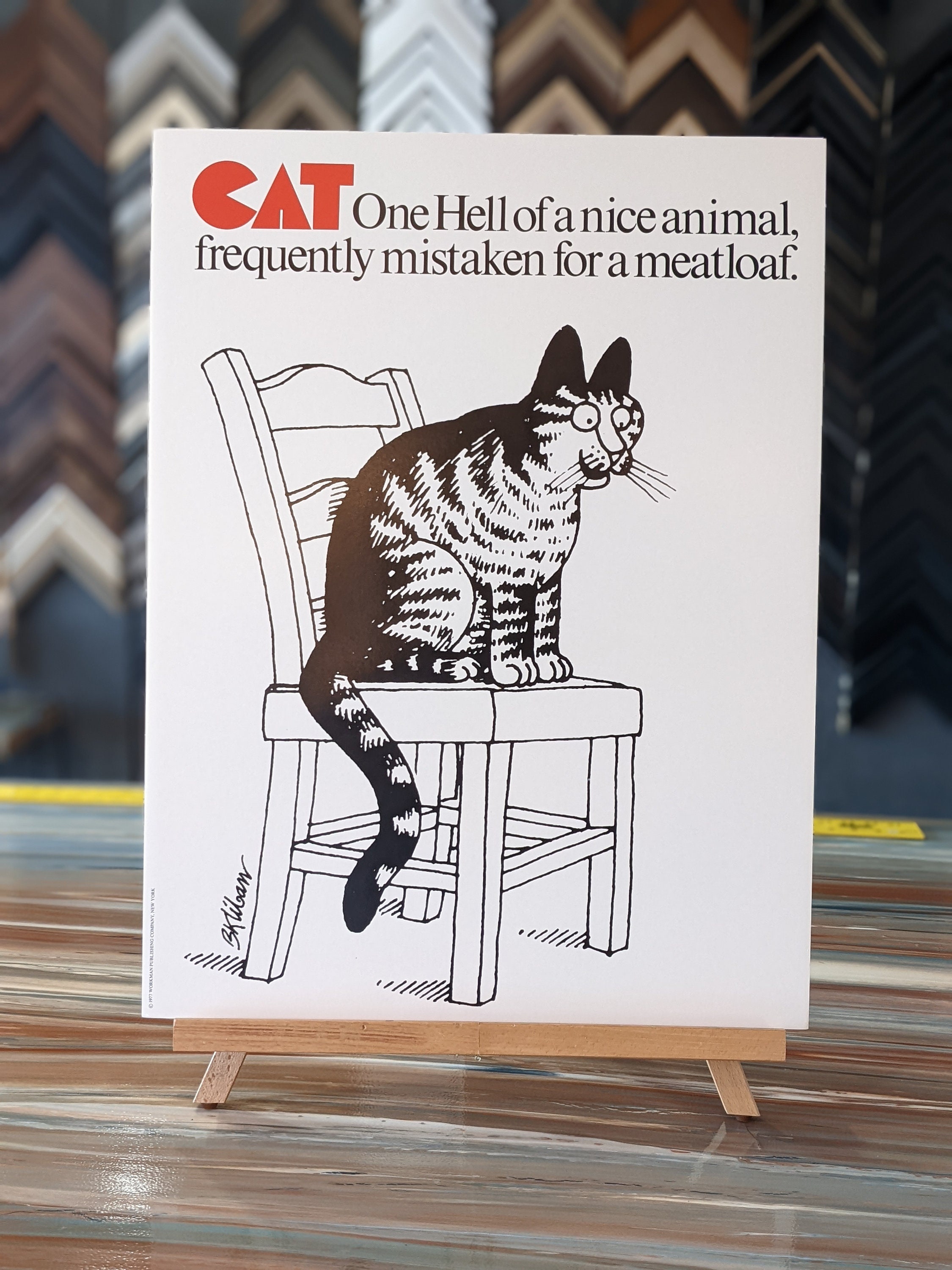 Kliban Cat Poster- 1977- Meatloaf - Etsy