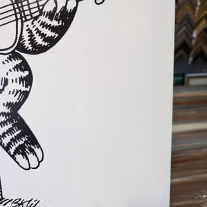 Kliban Cat Poster- 1977- Love to Eat Them Mousies - Etsy