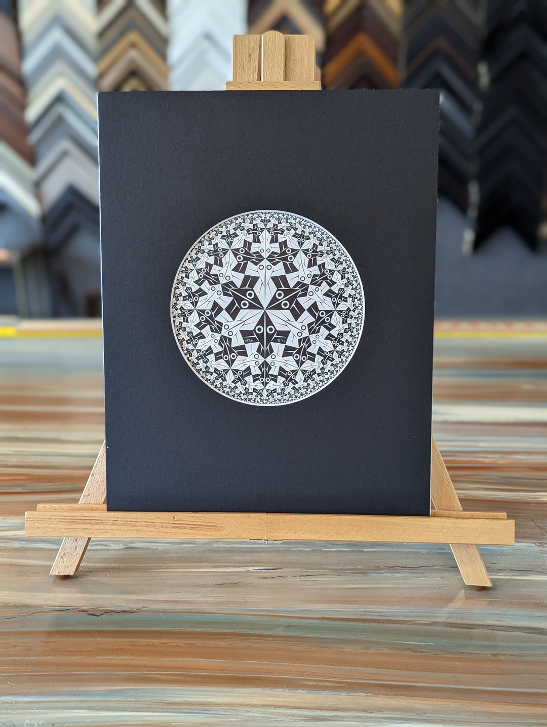 MC Escher Matted Print- Circle Limit 1 - Etsy